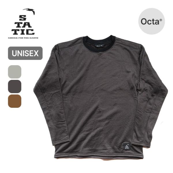 ファスナーやフードなど、無駄なものは全て省いたわずか110gのミニマルフリース。■ブランド名：STATIC ■商品名：アドリフトクルー ■商品型番：25501 ■カラー：ミネラル,オフブラック,オリーブブラウン ■サイズ：XXS,XS,S,...