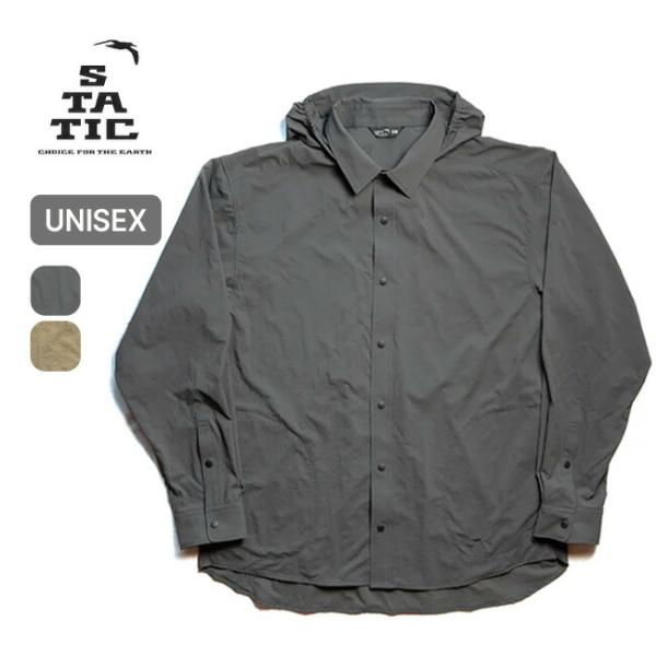 ハイキングから登山、そして普段使いもこなせる、軽量ウィンドシャツ。■ブランド名：STATIC ■商品名：マーセドリバーフーディ ■商品型番：35202 ■カラー：カーボン,ストロー ■サイズ：XS／S,S／M,M／L,L／XL ■素材：リサ...