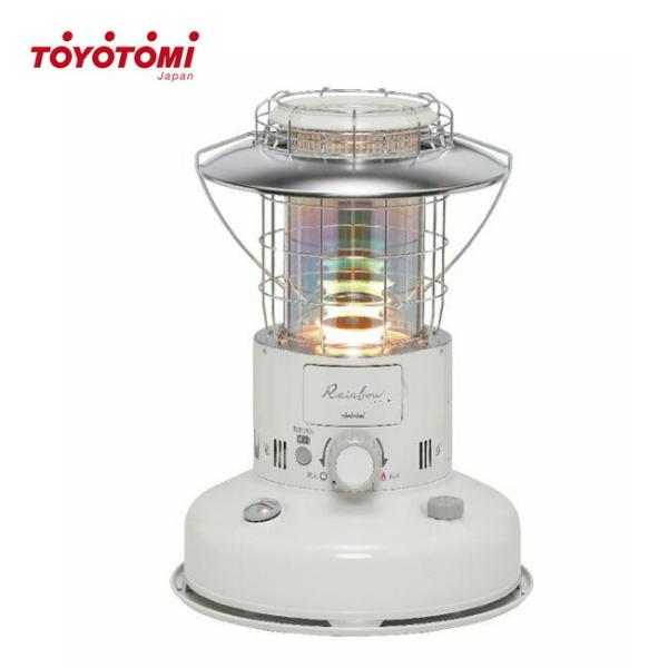 お部屋全体をムラなく暖めながら、やさしい光で足元を照らすランタン調対流形石油ストーブ。■ブランド名：TOYOTOMI ■商品名：レインボー対流型石油ストーブ ■商品型番：RL-2524 ■カラー：ホワイト ■サイズ：(置台を含む)高さ485...