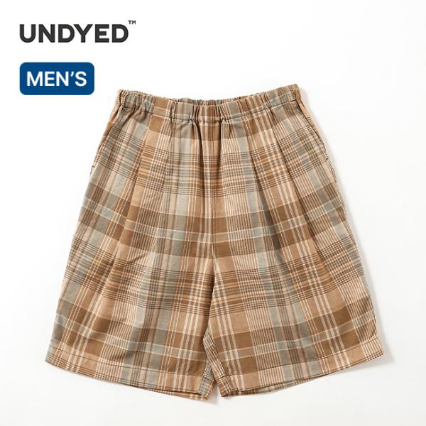 ■ブランド名：UNDYED ■商品名：マドラスチェックショート ■商品型番：UNS25SSH021 ■カラー：チェック ■サイズ：2,3 ■素材：オーガニックコットン 100% ■重量：− ■生産国：中国  アンダイド マドラスチェックショ...