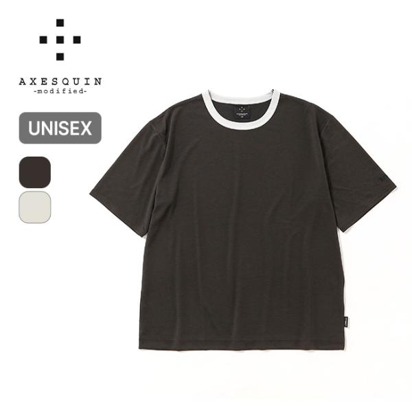 ほどよくゆとりのあるリラックスフィットのTシャツ■ブランド名：AXESQUIN modified ■商品名：QDトリムTEE ■商品型番：321133 ■カラー：ブラック×グレー,ホワイト×グレー ■サイズ：S,M,L ■素材：POLYES...