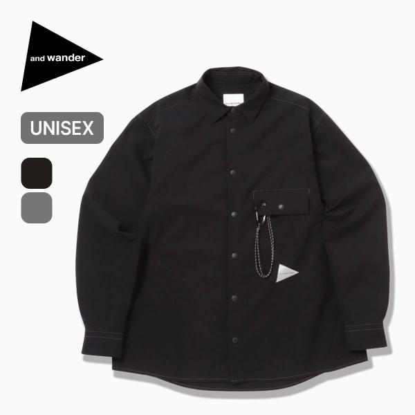 行動時の蒸れを防ぎ、快適に過ごせるロングスリーブシャツ■ブランド名：and wander ■商品名：ドライブリーザブルLSシャツ ■商品型番：5746143024 ■カラー：ブラック【5746143024-010】,ブルーグレー【57461...