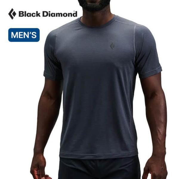 通気性の良い軽量ポリエステルニット製のシャツ■ブランド名：Black Diamond ■商品名：ディスタンステックティー メンズ ■商品型番：BD67148 ■カラー：チャコール【BD67148004】 ■サイズ：S,M,L ■素材：軽量ポ...
