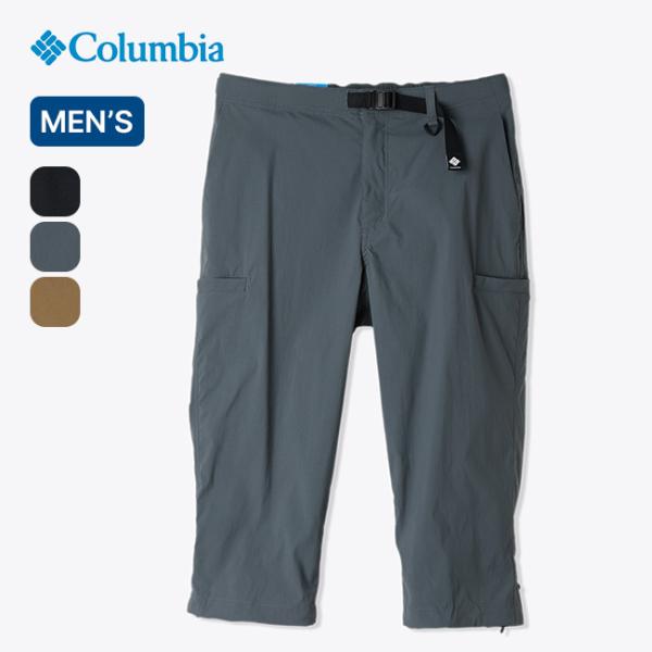 軽くて動きやすいアウトドア仕様のクロップドパンツ■ブランド名：Columbia ■商品名：ブルーステム2ニーパンツ メンズ ■商品型番：XE2852 ■カラー：ブラック【XE2852-010】,グラファイト【XE2852-053】,トレイル...