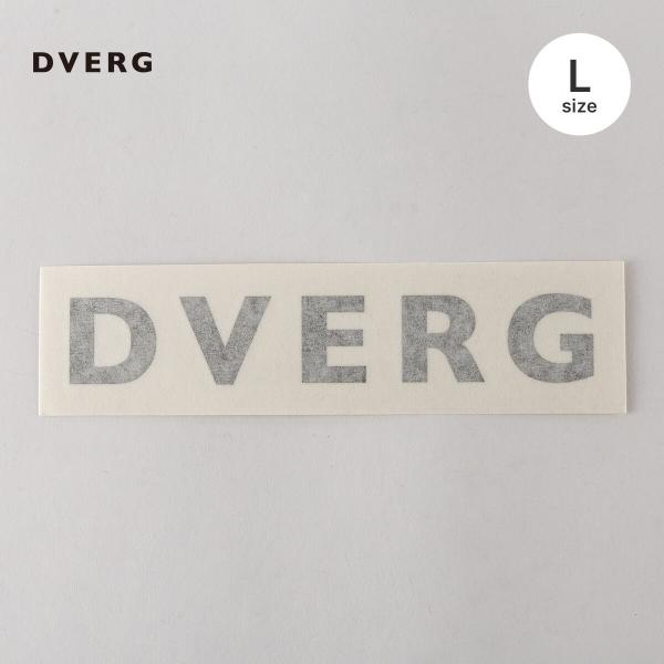 ■ブランド名：DVERG ■商品名：ドベルグ カッティングステッカー新ロゴL ■商品型番：― ■カラー：マットブラック ■サイズ：16.0 × 3.2cm ■素材：651標準シート ■重量：ー ■生産国：日本 【貼り方】 (1)半透明シート...