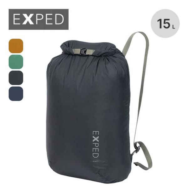 リュックとショルダーの2WAYで身に着けられるドライバッグ■ブランド名：EXPED ■商品名：スプラッシュ15 ■商品型番：396506 ■カラー：ゴールド【396506-G10】,セージ【396506-S01】,ブラック【396506-B...