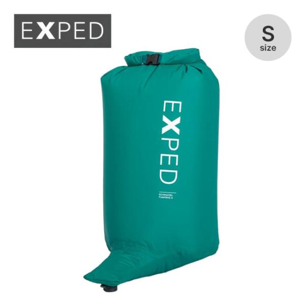 インフレータブルマット用のバッグとしても使えるポンプ■ブランド名：EXPED ■商品名：シュノッツェルポンプバッグ S ■商品型番：395734 ■カラー：パイン【395734-P72】 ■サイズ：60×20×17cm ■素材：70Dリップ...