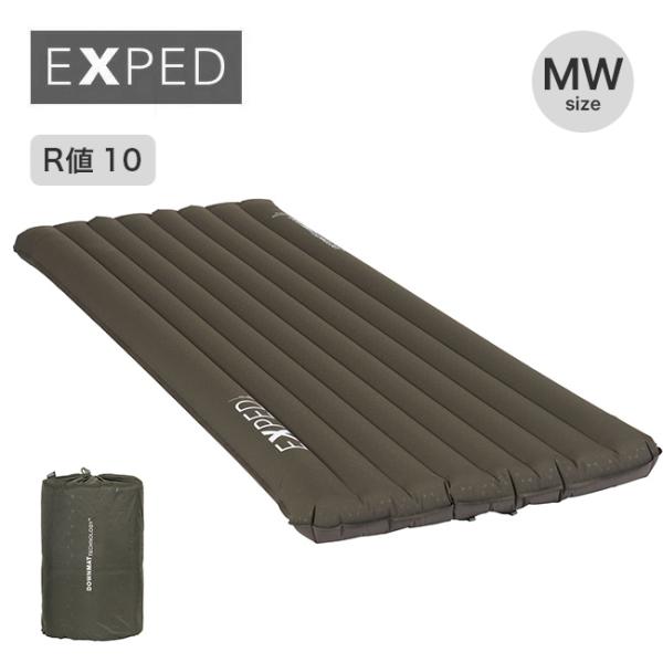 -50℃：高耐久生地のアルプステント泊でも快眠。オールシーズン対応の断熱ダウンマット■ブランド名：EXPED ■商品名：デュラ10R MW ■商品型番：395788-B11 ■カラー：ー ■サイズ：183 × 65 × 10cm ■収納サイ...