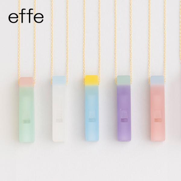 「いつも」と「もしも」がひとつになった、笛のアクセサリーeffe。色合わせがきれいな2色を組み合わせたキャンディーシリーズ。マット仕上げで、砂糖菓子のような質感をだしました。■ブランド名：effe ■商品名：キャンディ ■商品型番：― ■カ...