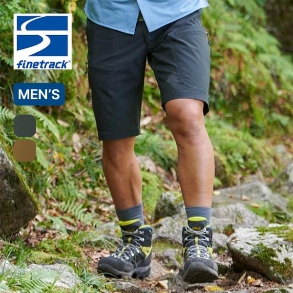 スタンダードな山岳パンツのハーフ丈モデル■ブランド名：finetrack ■商品名：ストームゴージュアルパインハーフパンツ メンズ ■商品型番：FBM0512 ■カラー：ガンメタル【FBM0512-GNMT】,オークブラウン【FBM0512...