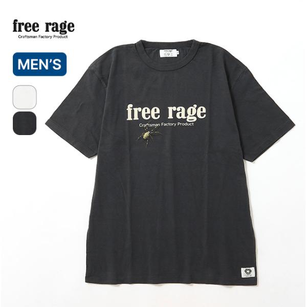職人の手仕事によって生み出される、他にはない個性をまとったオリジナルTシャツ■ブランド名：free rage ■商品名：職人Tシャツ(オフィシャルロゴver) ■商品型番：226AC822A ■カラー：ホワイト,スミ ■サイズ：L,XL,2...