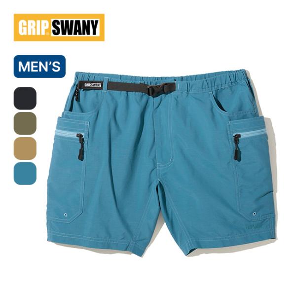 今シーズンのGRIP SWANY定番ギアショーツはsupplex リップストップナイロンを使用■ブランド名：GRIP SWANY ■商品名：リップストップサプレックスギアショーツ ■商品型番：GSMS-148 ■カラー：ブラック,オリーブ,...