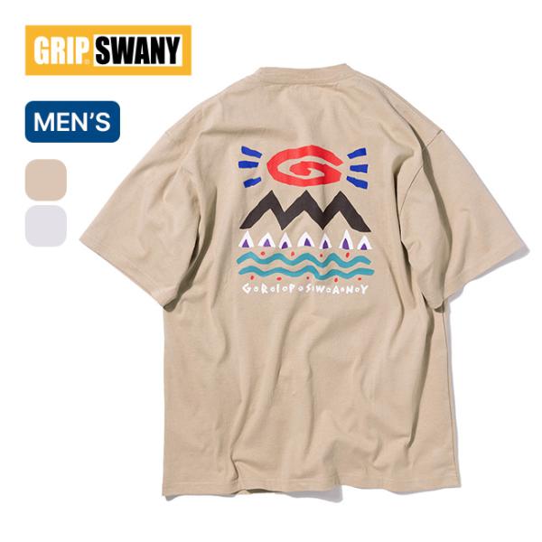 オープンエンド糸の天竺を使用したショートスリーブTシャツ■ブランド名：GRIP SWANY ■商品名：ネイチャープリントTEE ■商品型番：GSMCT0011 ■カラー：サンド,ホワイト ■サイズ：M,L,XL ■素材：綿100% ■重量：...