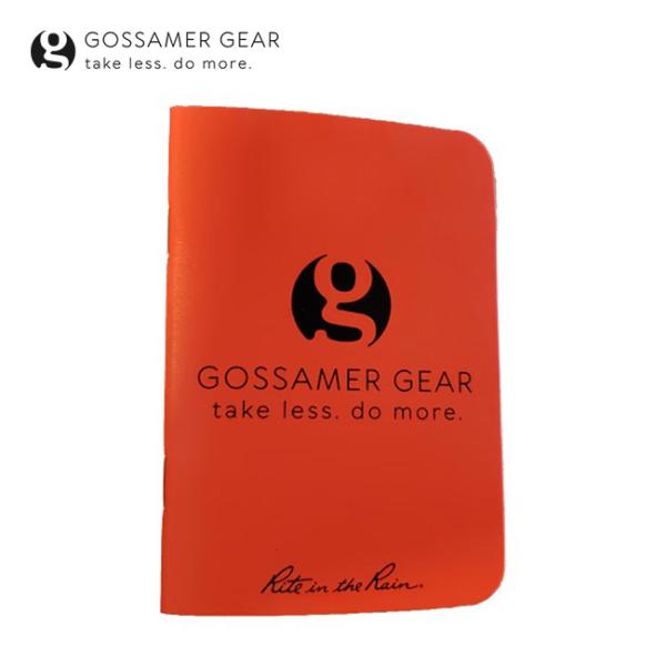 GOSSAMAR GEARブランドロゴの入ったアメリカの歴史あるライトインザレインミニノート■ブランド名：Gossamer Gear■商品名：ゴッサマーギア ライトインザレインウォータープルーフノートブック■商品型番：GSCU0038-51...
