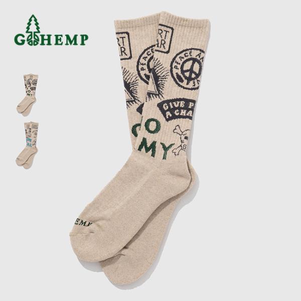 日本製にこだわるブランド「ANONYMOUSISM（アノニマスイズム）」とコラボレートしたシリーズ。■ブランド名：GOHEMP ■商品名：ノーアーミークルーソックス ■商品型番：GHG0117GLL ■カラー：グリーン,ブルー ■サイズ：M...