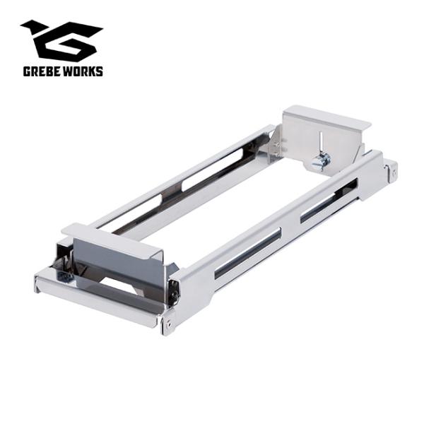 お好みのIGT BOXをスライド化できる便利なキット(ハーフユニット)■ブランド名：GREBE WORKS ■商品名：BOX スライドキット(ハーフユニット)■商品型番：ISK-HF-SUS001 ■カラー：ー ■サイズ：約377×131×...