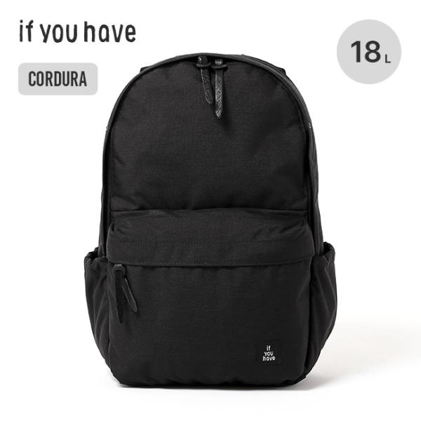 毎日を軽やかに支える、タフでミニマルなデイパック■ブランド名：if you have ■商品名：エブリデイ コーデュラ ■商品型番：― ■カラー：ブラック ■サイズ：（メインコンパートメント部分）高さ42cm、幅26cm、厚み12cm ■素...