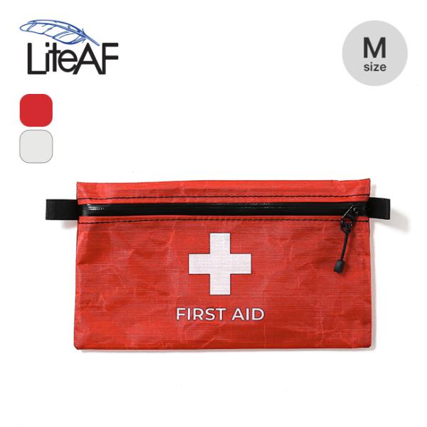 必需品の収納に便利なファーストエイドポーチ■ブランド名：LiteAF ■商品名：ULファーストエイドジッパーポーチ M ■商品型番：LAF-FAZP-M ■カラー：レッド,ホワイト ■サイズ：約19×11cm■素材：Hybrid Dynee...