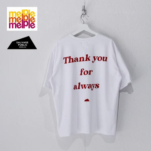 ■ブランド名：melple×SALVAGE PUBLIC ■商品名：サンキューサーフS／S ■商品型番：MP5SS015 ■カラー：ホワイト ■サイズ：XL 着丈／75cm、肩幅／57.5cm、身幅／63.5cm、袖丈／26cm ■素材：ポ...