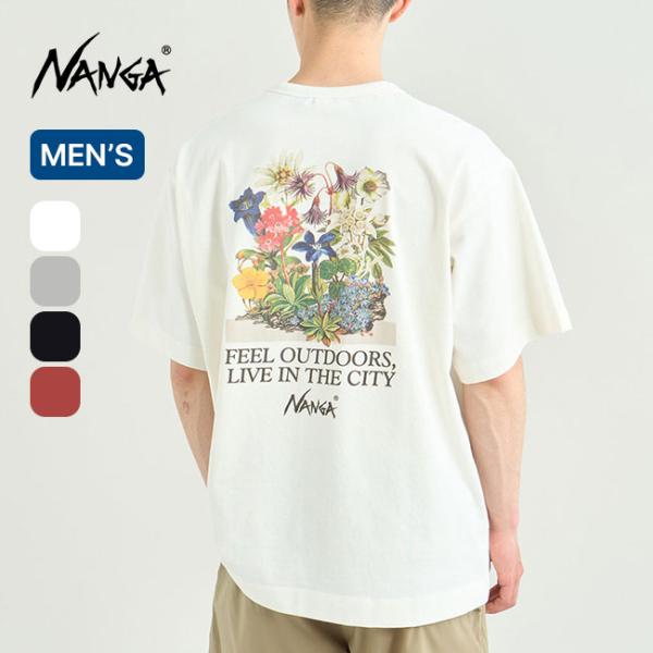 レトロなグラフィックが映える、リラックスTシャツ■ブランド名：NANGA ■商品名：エコハイブリッドヴィンテージフラワーTEE ■商品型番：N2610-1M036Z ■カラー：ホワイト,L.グレー,ブラック,レッド2(T.レッド) ■サイズ...
