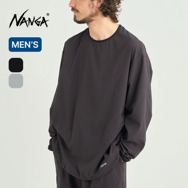 さらっと着られて、持ち運びもしやすいパッカブルロングスリーブ■ブランド名：NANGA■商品名：PLCエクスカーションL／Sトップス■商品型番：N2610-1L119A■カラー：ブラック,I.グレー■サイズ：S,M,L,XL■素材：SHADO...