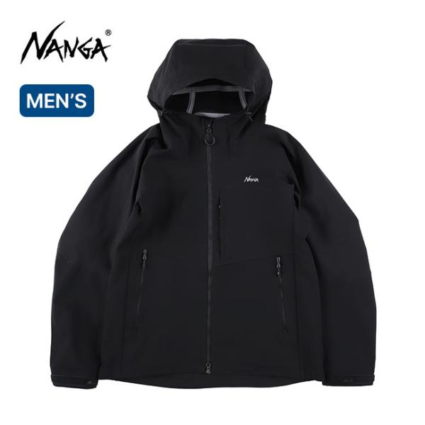 悪天候にもアクティブシーンにも対応する高機能ソフトシェルジャケット■ブランド名：NANGA■商品名：ウィンドレックスシェルジャケット■商品型番：N2620-1A065D■カラー：ブラック■サイズ：M,L,XL■素材：ナイロン、ポリウレタン■...