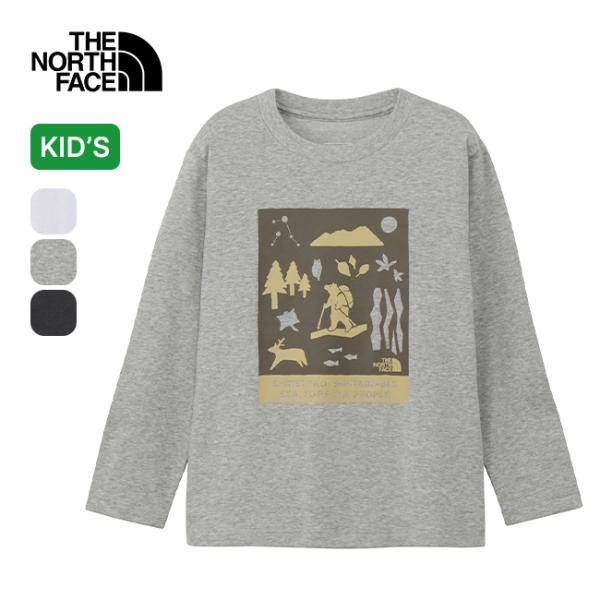 北海道・斜里町の観光シンボルキャラクターである知床トコさんのイラストを配置した長袖Tシャツ■ブランド名：THE NORTH FACE ■商品名：L／SシレトコトコTee【キッズ】 ■商品型番：NTJ82530ST ■カラー：ホワイト【NTJ...