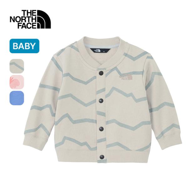 オーガニックコットンを使用した、スウェット生地のジャケット■ブランド名：THE NORTH FACE■商品名：スウェットロゴジャケット【ベビー】■商品型番：NTB12560■カラー：MTNストライプアイボリ【NTB12560MI】,レインド...
