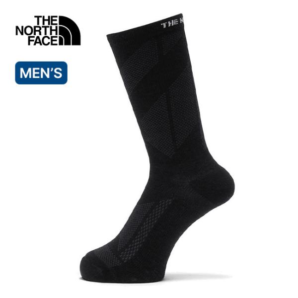 快適性と耐久性が高いクルー丈のトレイルランニングソックス■ブランド名：THE NORTH FACE ■商品名：トレイルデュラブルウールクルー ■商品型番：NN82503 ■カラー：TNFブラック【NN82503K】 ■サイズ：M（25-27...