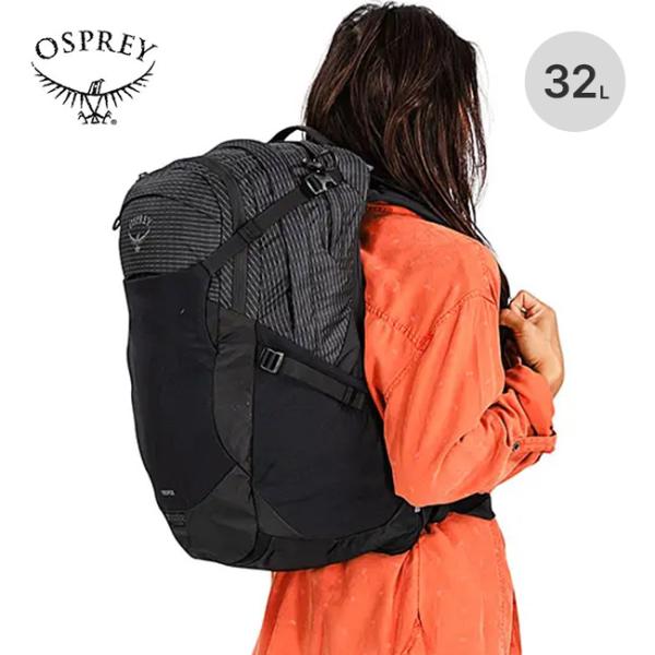 通勤、通学など毎日活躍するタウン向けのバックパック■ブランド名：OSPREY ■商品名：トロポス 32 ■商品型番：OS54061 ■カラー：ブラック【OS54061001】 ■サイズ：54 × 32 × 28 cm ■素材： メイン／bl...