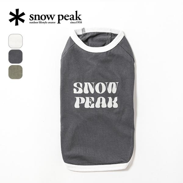 犬用のプリントTシャツ■ブランド名：snow peak ■商品名：ドッグSP Tシャツ ■商品型番：DG-26SU001 ■カラー：オフホワイト【DG-26SU001002】,チャコール【DG-26SU001013】,オリーブ【DG-26S...