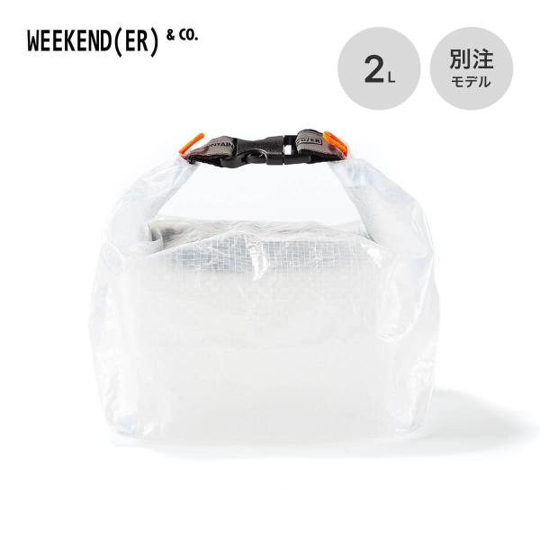 WEEKEND(ER)人気シリーズのPE生地を使用したキャンプアイテム。SUNDAY MOUNTAINがテープ部分をオリジナルデザインのグレーに、ループコードをオレンジに別注しました。■ブランド名：WEEKEND(ER)×SUNDAY MO...