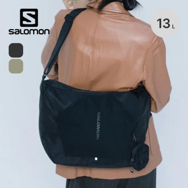 シンプルでミニマルなデザインと高い実用性を兼ね備えたショルダーバッグ■ブランド名：SALOMON ■商品名：ACSショルダーバッグ ■商品型番：― ■カラー：ブラック【LC2867600】,ディープライケングリーン／ティー【LC286770...