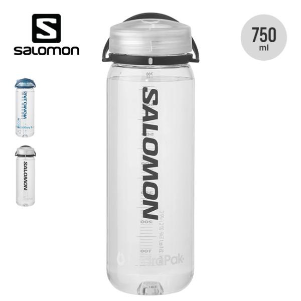 近くの森へのハイキングでも、街中でも気軽につかえるボトル■ブランド名：SALOMON ■商品名：リーコンボトル750ml／25oz ■商品型番：― ■カラー：クリアブルー【LC1986200】,ブラック【LC1986300】 ■サイズ：23...