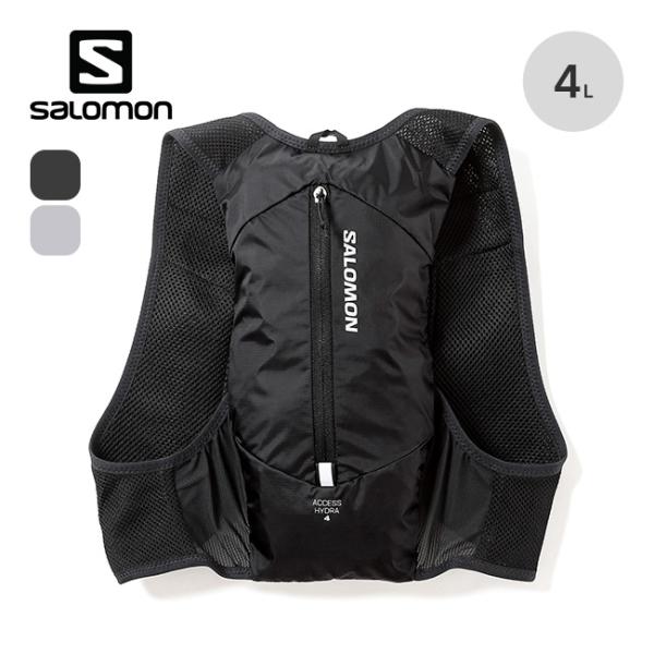 短距離ランを快適に支える、軽量ミニマルハイドレーションベスト■ブランド名：SALOMON■商品名：ハイドラアクセス4ワンフラスク■商品型番：―■カラー：ブラック【LC3044500】,アロイ／グレーバイオレット／スペルバウンド【LC3045...