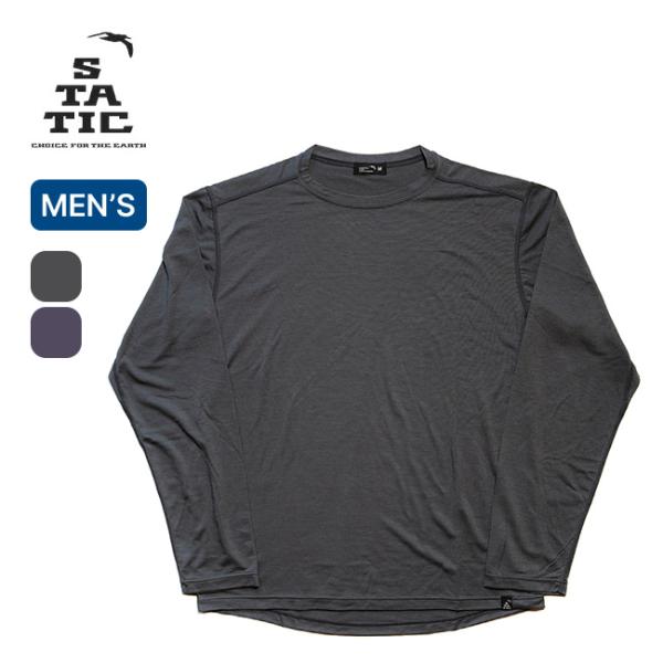 「すべての標高」を意味するALL ELEVATIONの名の通り、どのシーンでも着用できる万能ベースレイヤー。■ブランド名：STATIC ■商品名：オールエレベーションL／Sシャツ メンズ ■商品型番：35215 ■カラー：カーボン,スギライ...