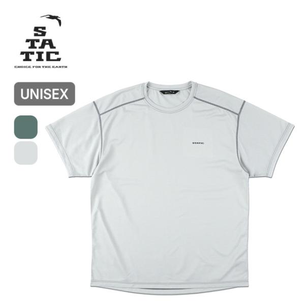 蒸し暑い夏を快適に過ごせる、通気性重視の超軽量化繊メッシュTシャツ■ブランド名：STATIC■商品名：ハイブS／S■商品型番：36221■カラー：ブルースレート,マーキュリー■サイズ：S,M,L,XL■素材：ポリエステル100％(内リサイク...
