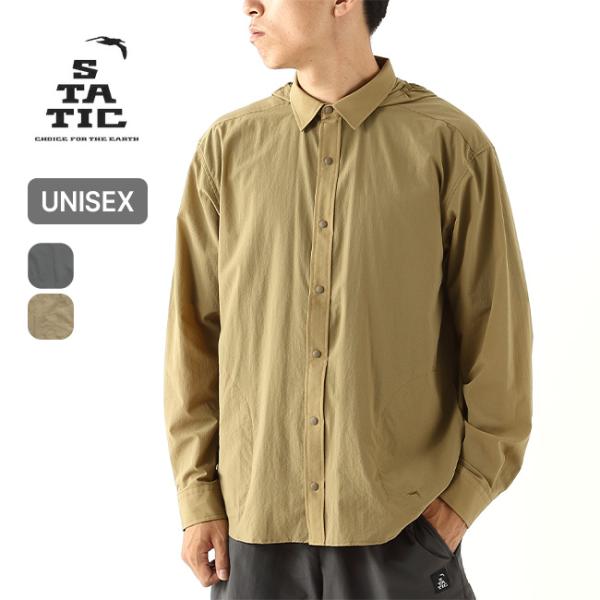 ハイキングから登山、そして普段使いもこなせる、軽量ウィンドシャツ。■ブランド名：STATIC ■商品名：マーセドリバーフーディ ■商品型番：35202 ■カラー：カーボン,ストロー ■サイズ：XS／S,S／M,M／L,L／XL ■素材：リサ...