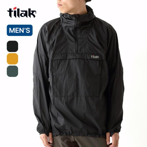 超軽量で通気性に優れたクライミングアノラック■ブランド名：Tilak ■商品名：オルギルアノラック ■商品型番：10136 ■カラー：キャビアブラック,イエロー,グリーン ■サイズ：S,M,L ■素材：92% ナイロン（リサイクル）、8% ...