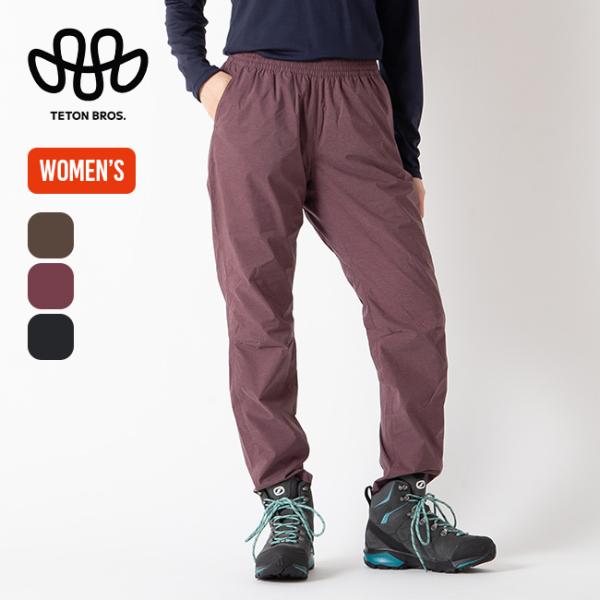 縦横無尽に山を遊び尽くすために■ブランド名：Teton Bros. ■商品名：スクランブリングパンツ【ウィメンズ】 ■商品型番：― ■カラー：チョコレート【TB261-09011】,ワインレッド【TB261-09051】,ブラック【TB26...