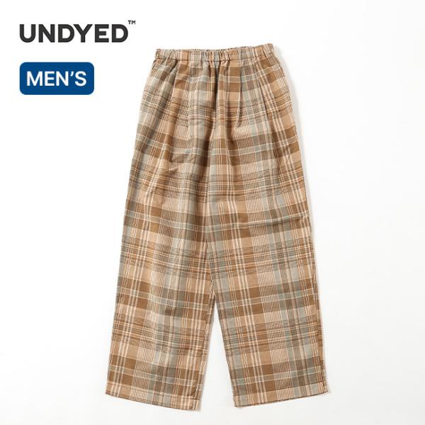 ■ブランド名：UNDYED ■商品名：マドラスチェックワイドパンツ ■商品型番：UNS25SPT014 ■カラー：チェック ■サイズ：2,3 ■素材：オーガニックコットン 100% ■重量：− ■生産国：中国  アンダイド マドラスチェック...