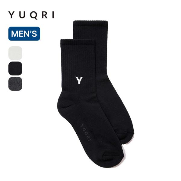 YUQRIの新アイコンモデル■ブランド名：YUQRI ■商品名：ファーストステップ ■商品型番：123501211 ■カラー：ホワイト,ブラック,チャコール ■サイズ：M(25-27cm) ■素材：綿60％ アクリル25％ ナイロン10％ ...