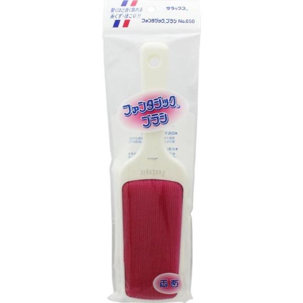 ○驚くほど良く取れる糸くず・ほこり洋服についた糸くず・ほこりは矢印の方向に一掃すれば簡単に取れます。○回転不要！便利さ2倍！両面ブラシだから使用面を回転させる必要がなく簡単で便利、しかも経済的です。○水洗いもＯＫ！歯ブラシでブラシ面の汚れを...