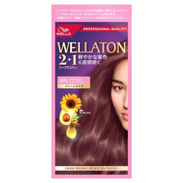 リッチなカラーと美しいツヤのヘアカラー「ウエラトーン2＋1シリーズ」のクリームタイプ。●液だれしにくいのでしっかり染まり、初めての方でも扱いやすい。●複数回に分けて使え、部分的なタッチアップにも。