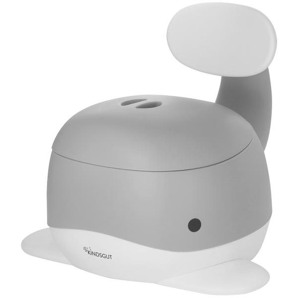 くじらのおまるで楽しくトイレトレーニング人間工学に基づいた形状で座り心地抜群！生後12か月頃からお使いいただけます。★インテリアになじむデザイン使わないときはフタをして置きっぱなしでもOK。どこに置いてもインテリアとしてなじみます。★背もた...