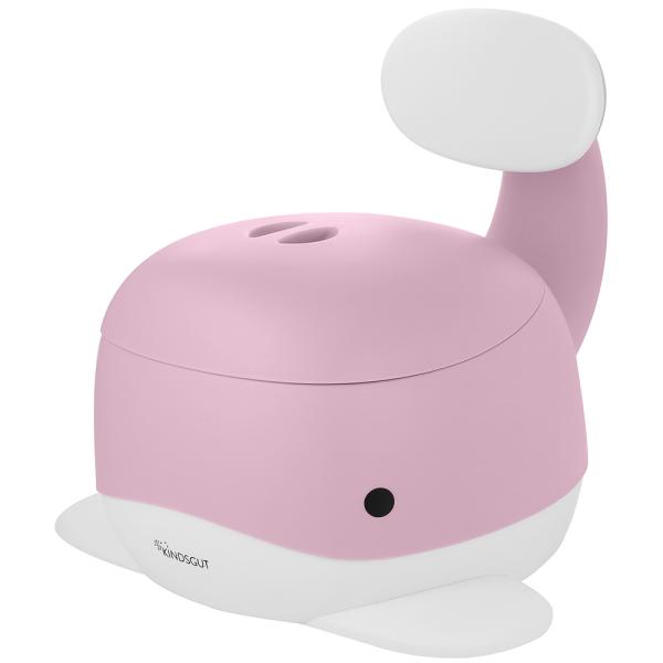 くじらのおまるで楽しくトイレトレーニング人間工学に基づいた形状で座り心地抜群！生後12か月頃からお使いいただけます。★インテリアになじむデザイン使わないときはフタをして置きっぱなしでもOK。どこに置いてもインテリアとしてなじみます。★背もた...