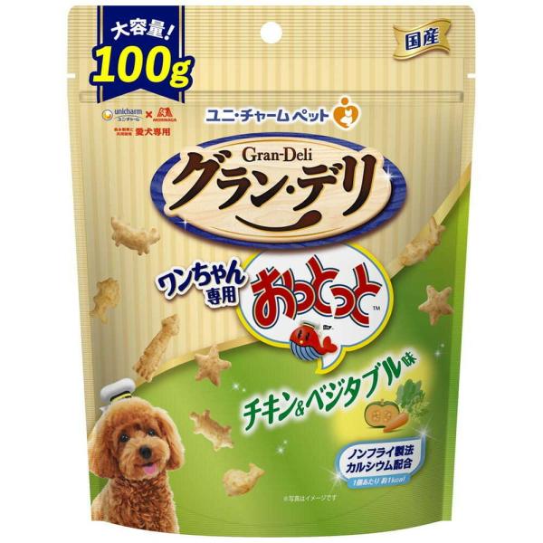 ・森永製菓と共同開発・ノンフライ製法 1個あたり約1kcal・ワンちゃんの大好きなチキンパウダー仕上げ・愛犬の健康維持を考えカルシウムを配合
