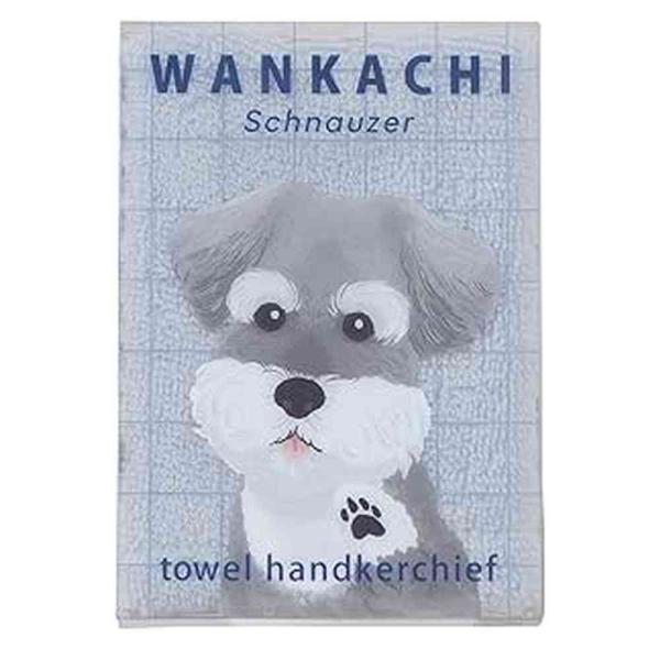犬好きのあの人へ贈りたくなるギフトハンカチ『わんかち』シリーズです。ハンカチは、綿100％のパイル生地を使用。ふんわりとした肌触りの肉厚ハンカチです。ハンカチにはかわいい犬の顔のワンポイント刺繍が入っています。本のように陳列してもかわいいパ...