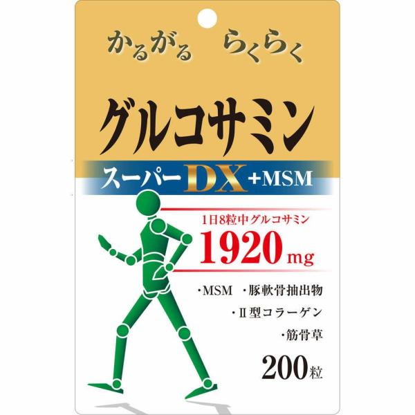 1日量8粒中グルコサミン1920mgと高配合。普段の食事からは摂取しにくいグルコサミンをはじめ、MSM、コンドロイチン、II型コラーゲン、筋骨草が摂取出来ます。