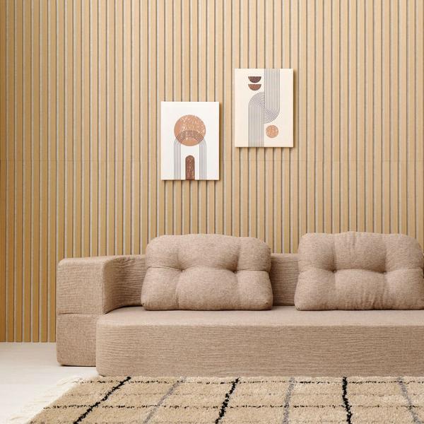 工事不要・簡単施工でお部屋の壁をおしゃれにできる吸音パネル IPANELLA（イパネッラ）。裏面の吸音材が気になる生活音を吸音してくれるので、話し声やペットの鳴き声、テレビ・オーディオの音量など家庭内での気になる『音』の対策に。おしゃれな木...